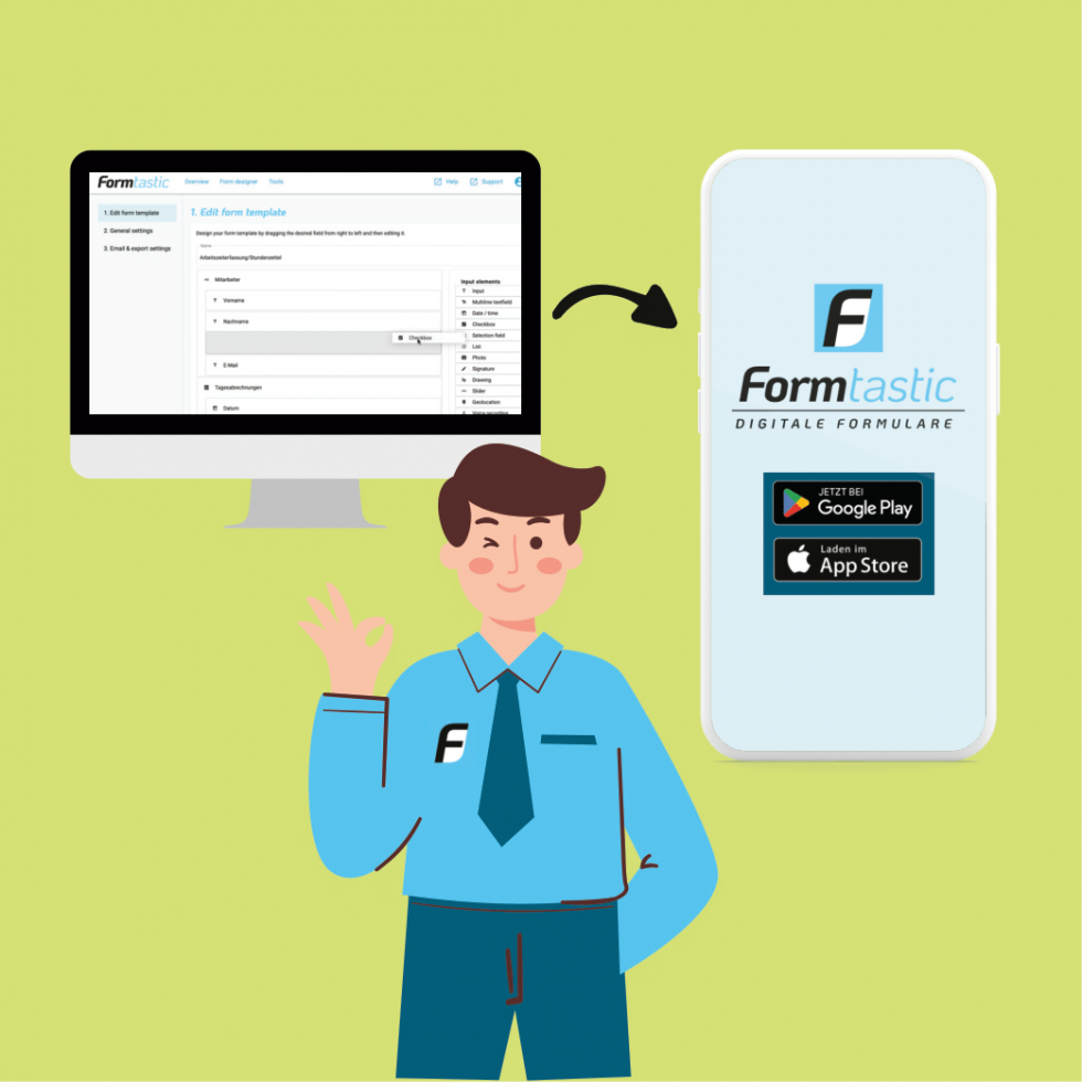 Formulare online erstellen | App-Baukasten | Formtastic